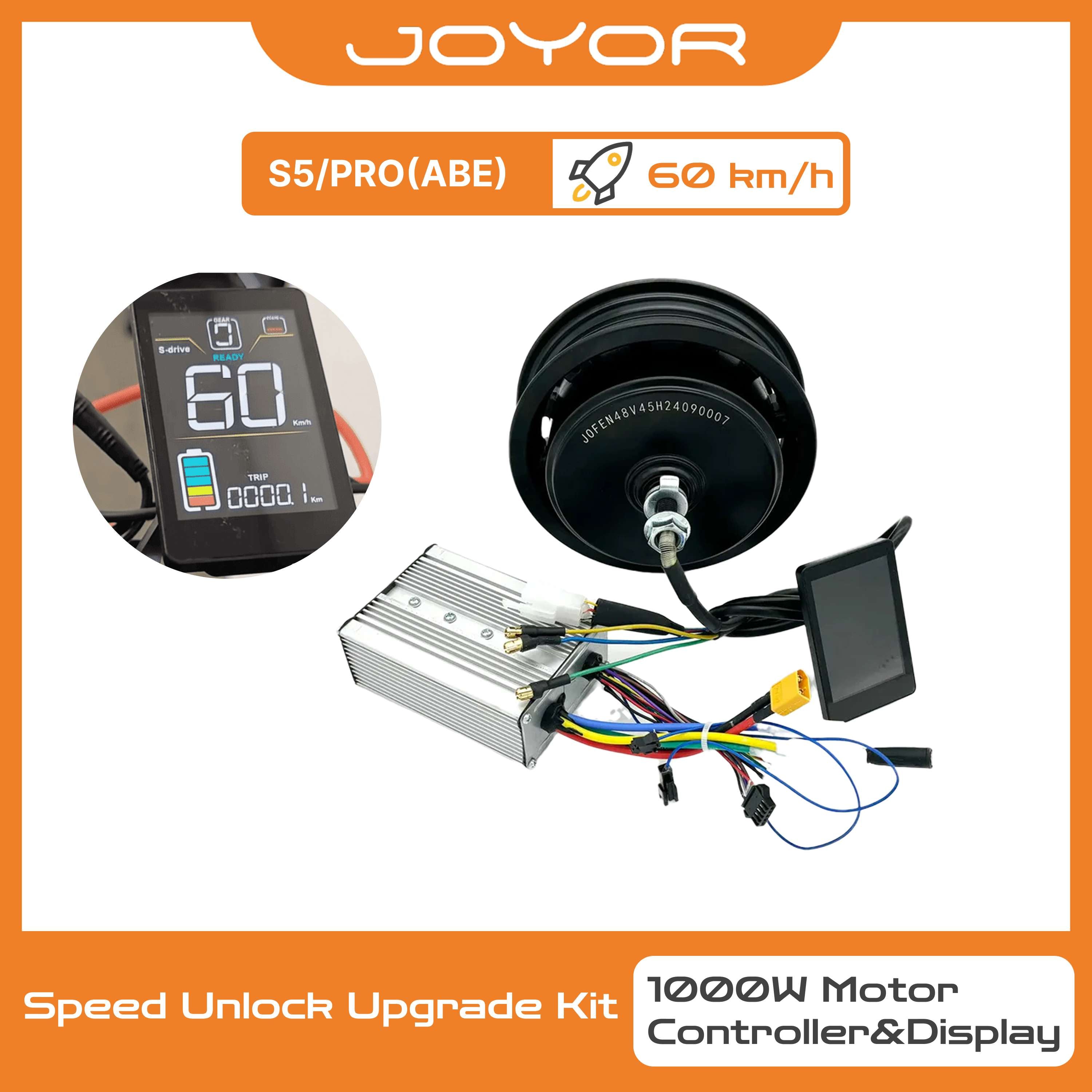 JOYOR S5 ABE/Pro 1000W Tuning Set – From 20 to 60 km/h with new Motor ...
